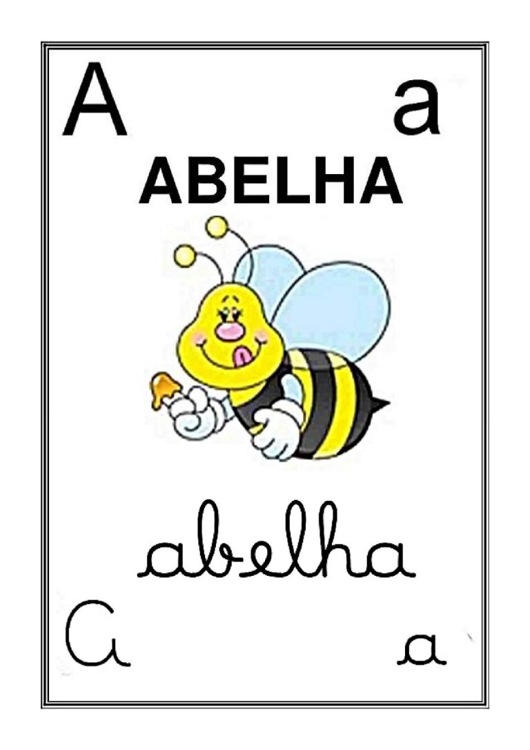 Alfabeto ilustrado para imprimir