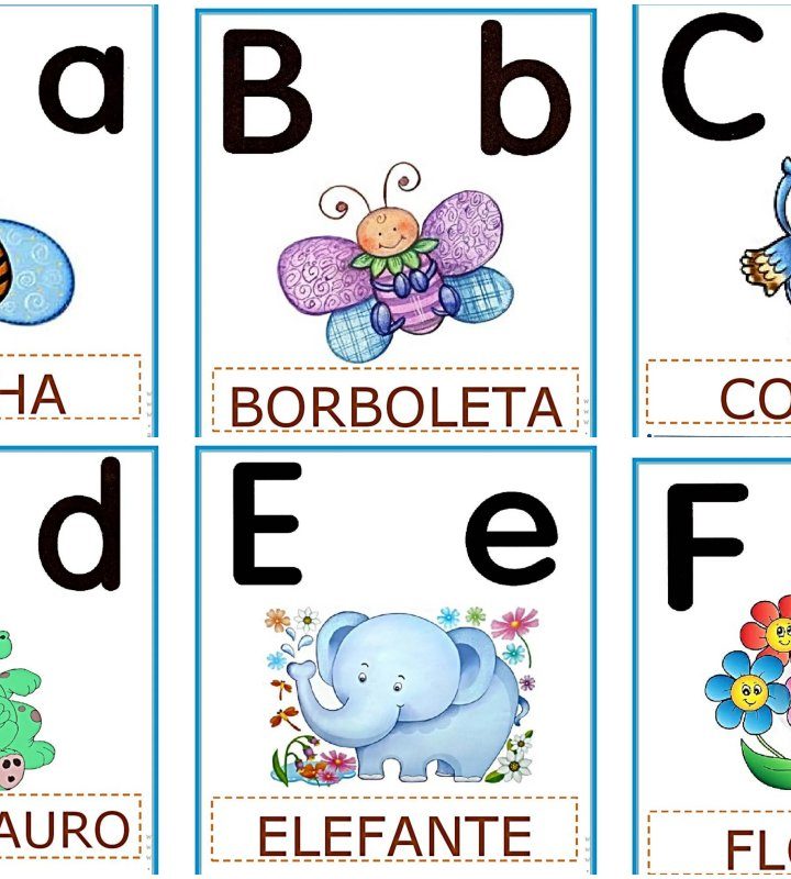 Alfabeto ilustrado para imprimir