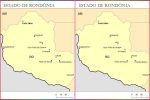Mapa de Rondônia para imprimir