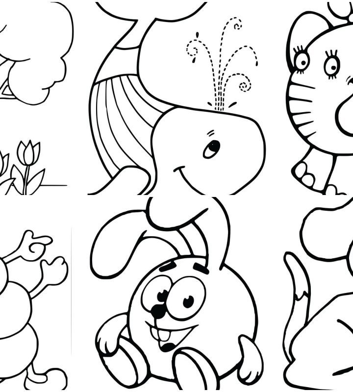 Desenhos simples para colorir