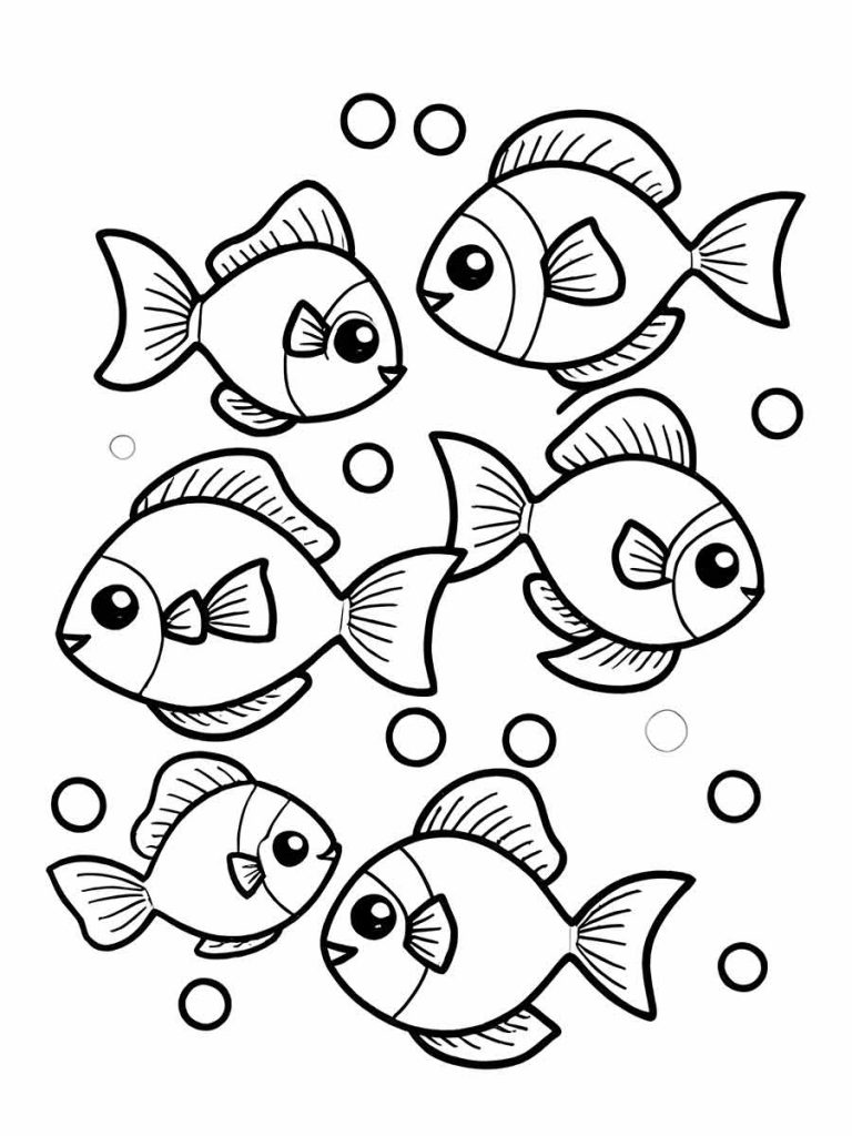 desenhos de peixes para colorir 63 - Educarolando - Aprender brincando