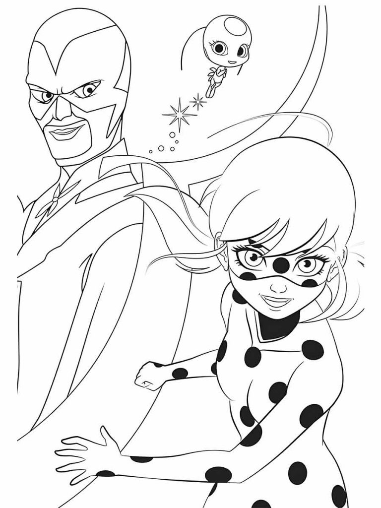 desenhos ladybug vilao e tikki para colorir - Educarolando - Aprender ...