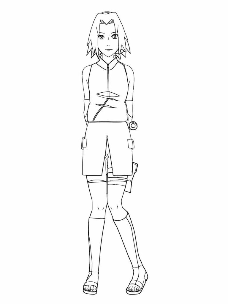 sakura haruno para colorir 29 - Educarolando - Aprender brincando