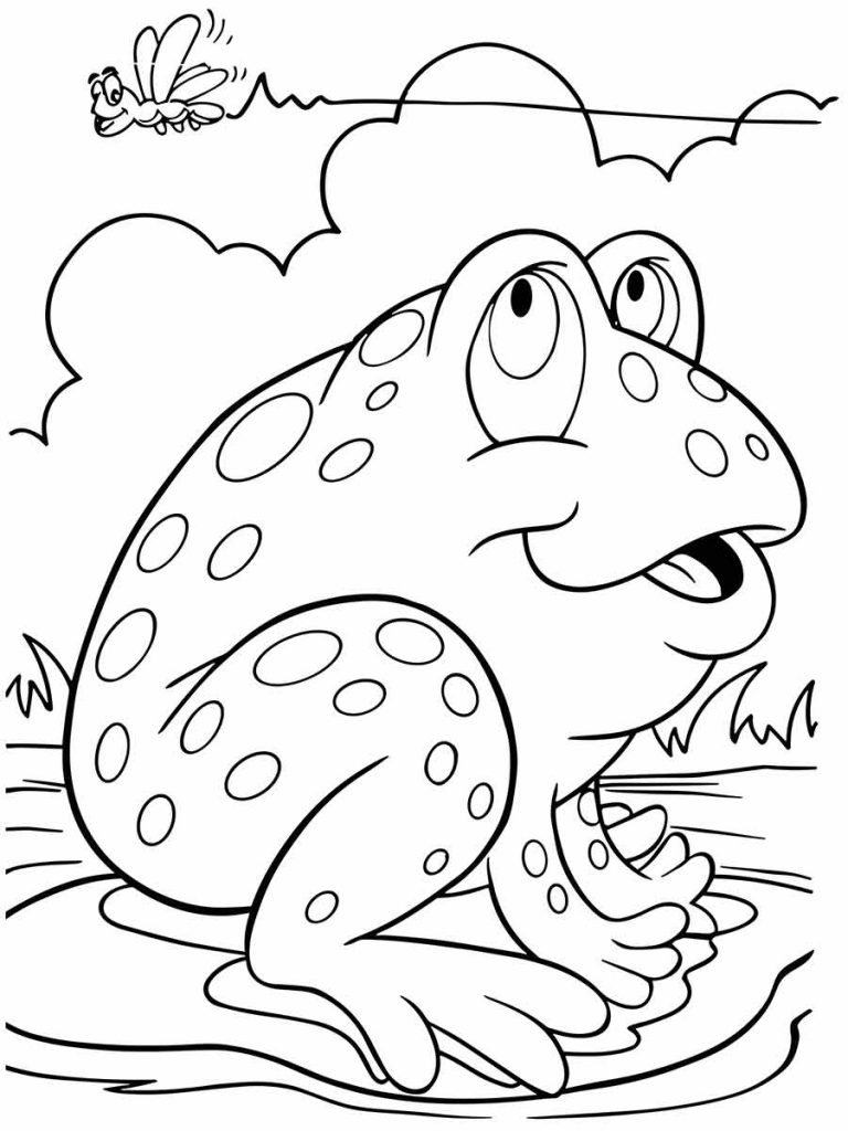 sapo para colorir 34 - Educarolando - Aprender brincando