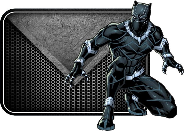 Etiqueta Escolar Pantera Negra (1) - Educarolando - Aprender brincando