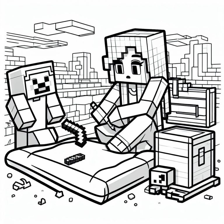 Minecraft para colorir
