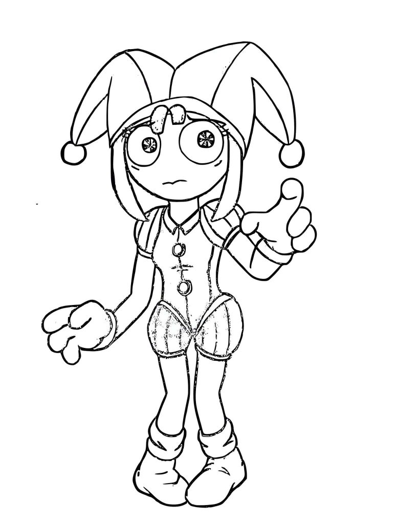 Digital Circus para colorir (2) - Educarolando - Aprender brincando
