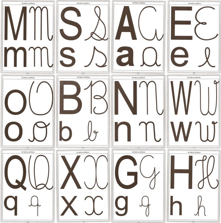 Alfabeto ilustrado 4 letras para imprimir