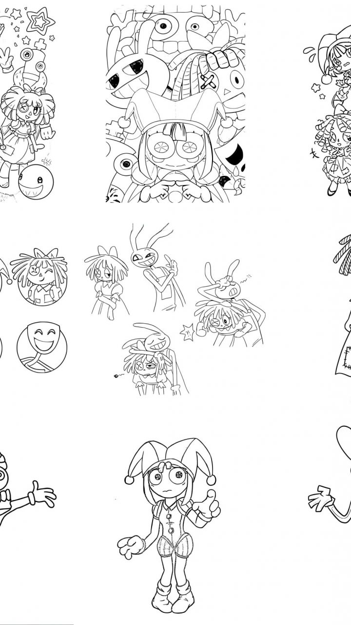 Digital Circus para colorir